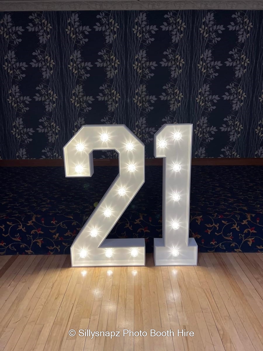 4ft Led Numbers - Photo Booth & Led Letter Hire in Aberdeen, Dundee ...