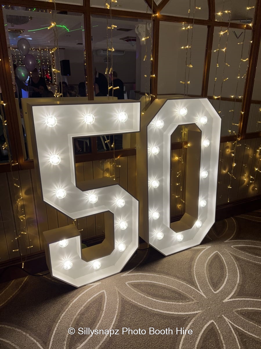 4ft Led Numbers - Photo Booth & Led Letter Hire in Aberdeen, Dundee ...